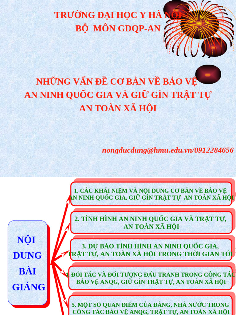 HP 1.10 Nhung Van de Co Ban Ve Bao Ve ANQG Va Giu Gin Trat Tu ATXH | PDF