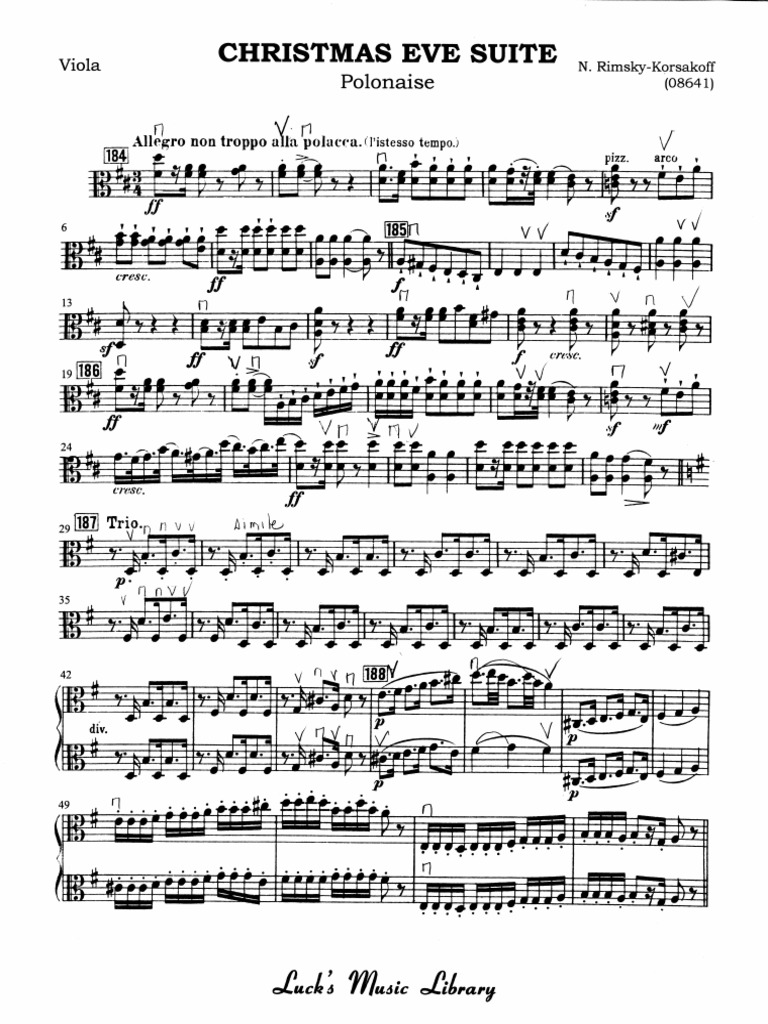 Polonaise From Christmas Eve Suite - Rimsky Korskav | PDF