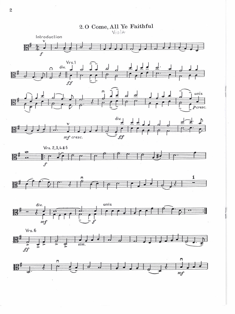 O Come All Ye Faithful - Willcocks | PDF