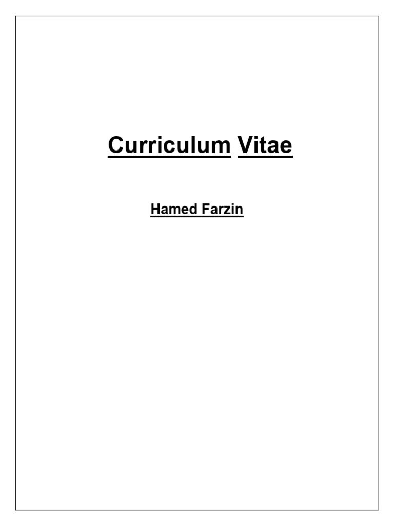 CV Hamed Farzin | PDF | Geographic Information System | Arc Gis