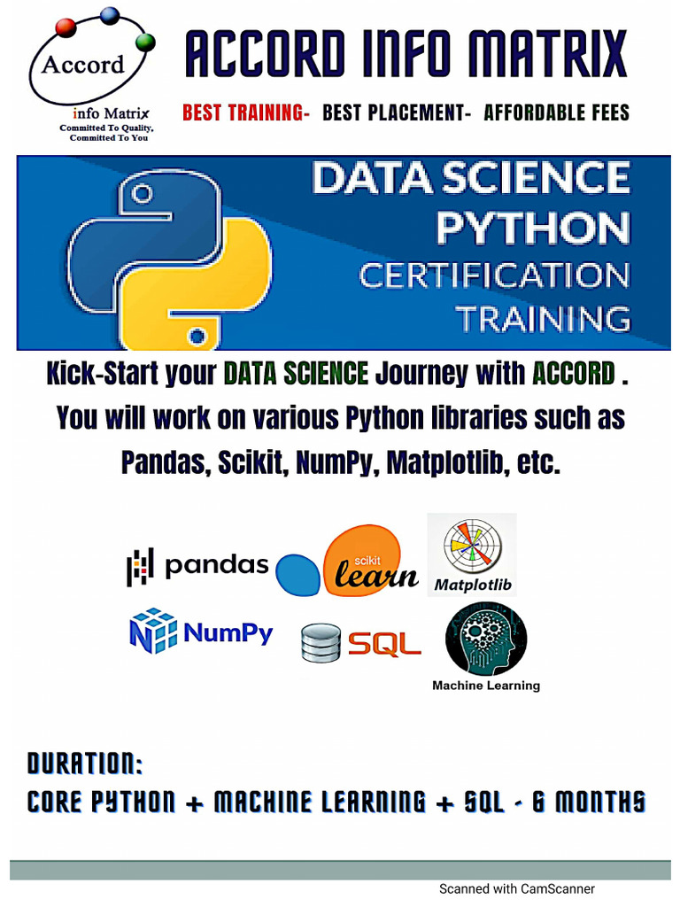 Data Science Using Python Syllabus | PDF