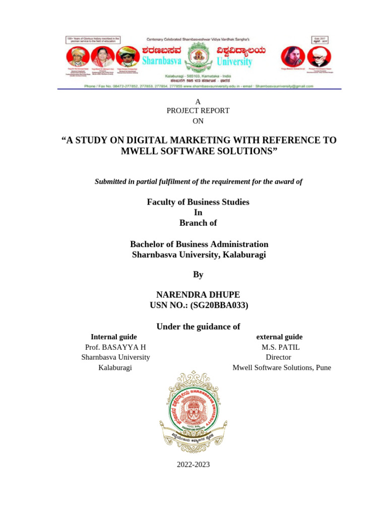 Project Report Bba | PDF | Search Engine Optimization | Search Engine ...