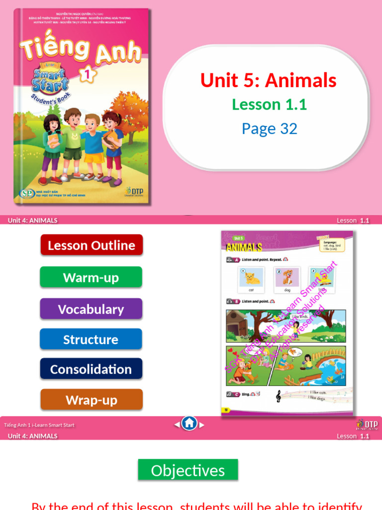Unit 5 Animals - Lesson 1.1 - Page 32 | PDF | Linguistics | Applied ...