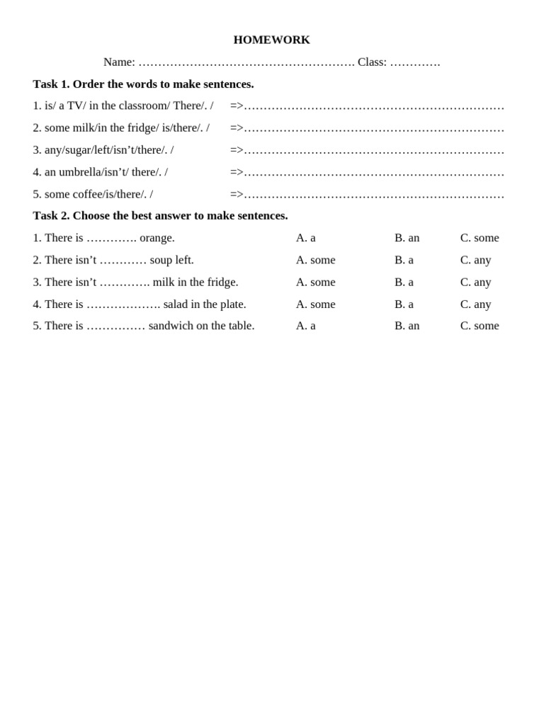 U4. Grammar 1 | PDF | Cooking, Food & Wine