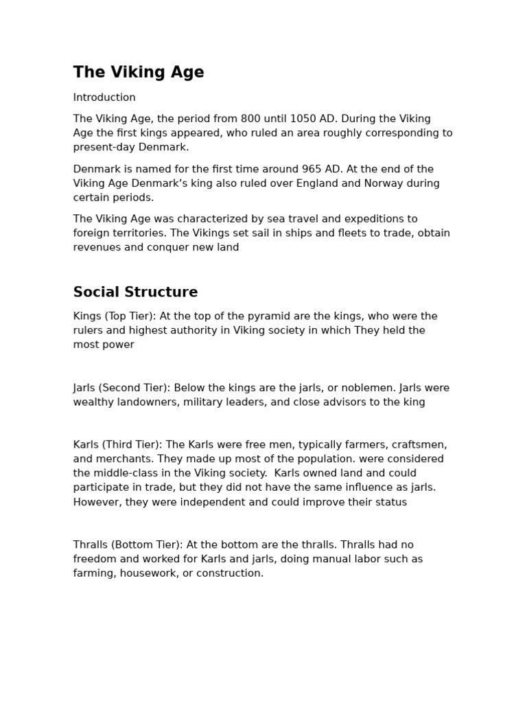 The Viking Age | PDF | Vikings | Clothing