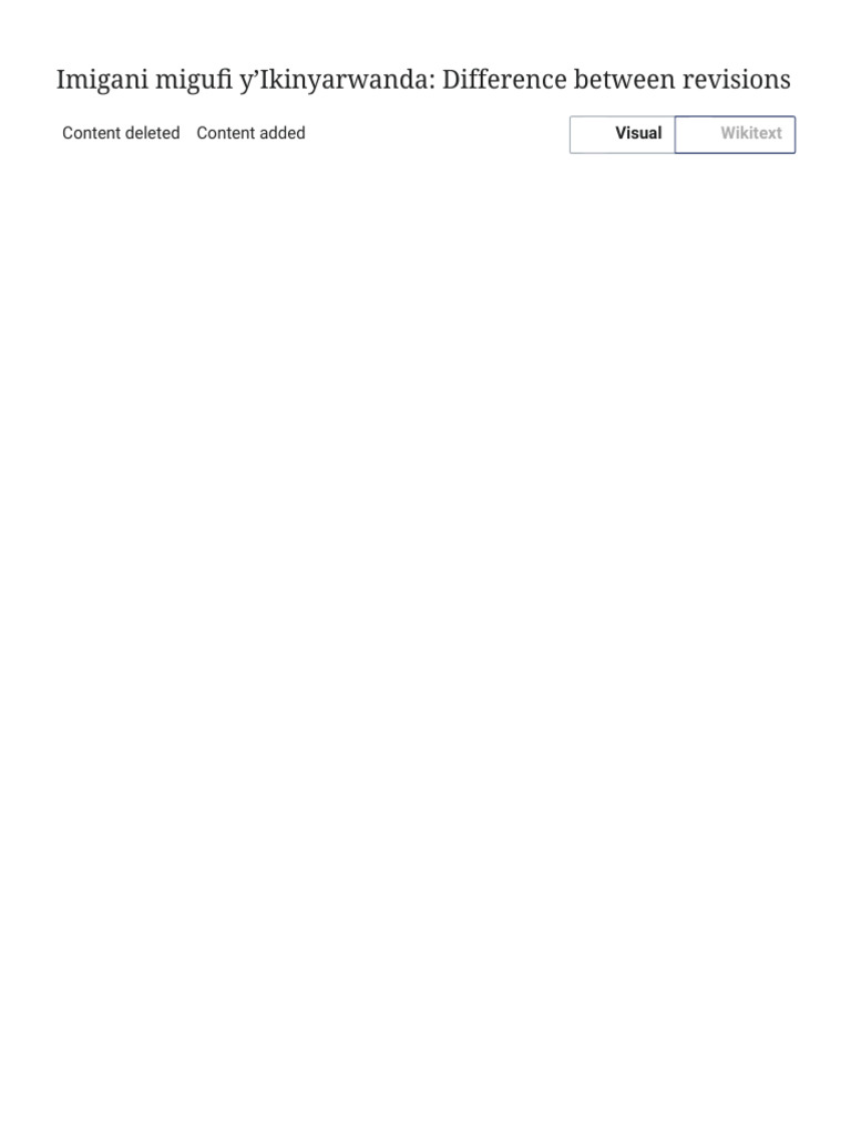 Imigani Migufi Y'ikinyarwanda - Difference Between Revisions ...