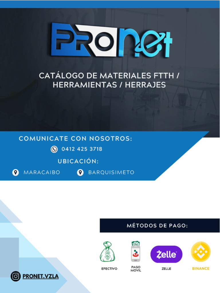 CATALOGO Pronet | PDF