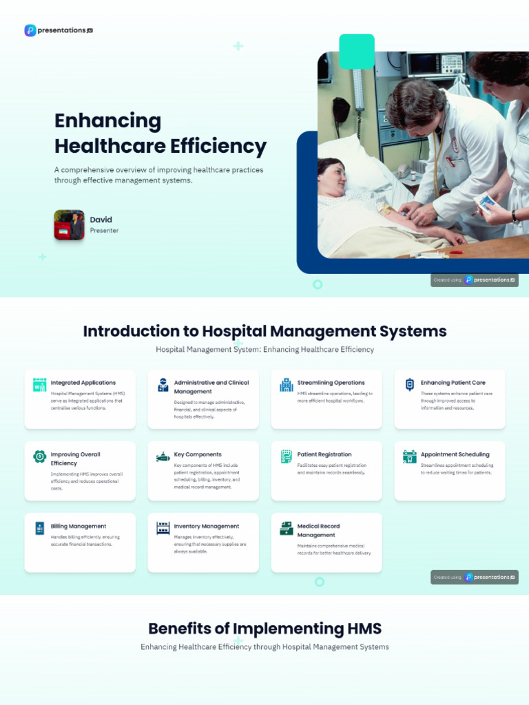 Hospital Management System Presentation | PDF