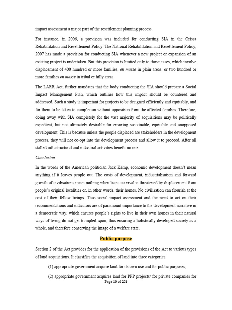 PUBLIC PURPOSE | PDF | Agricultural Land | Food Security