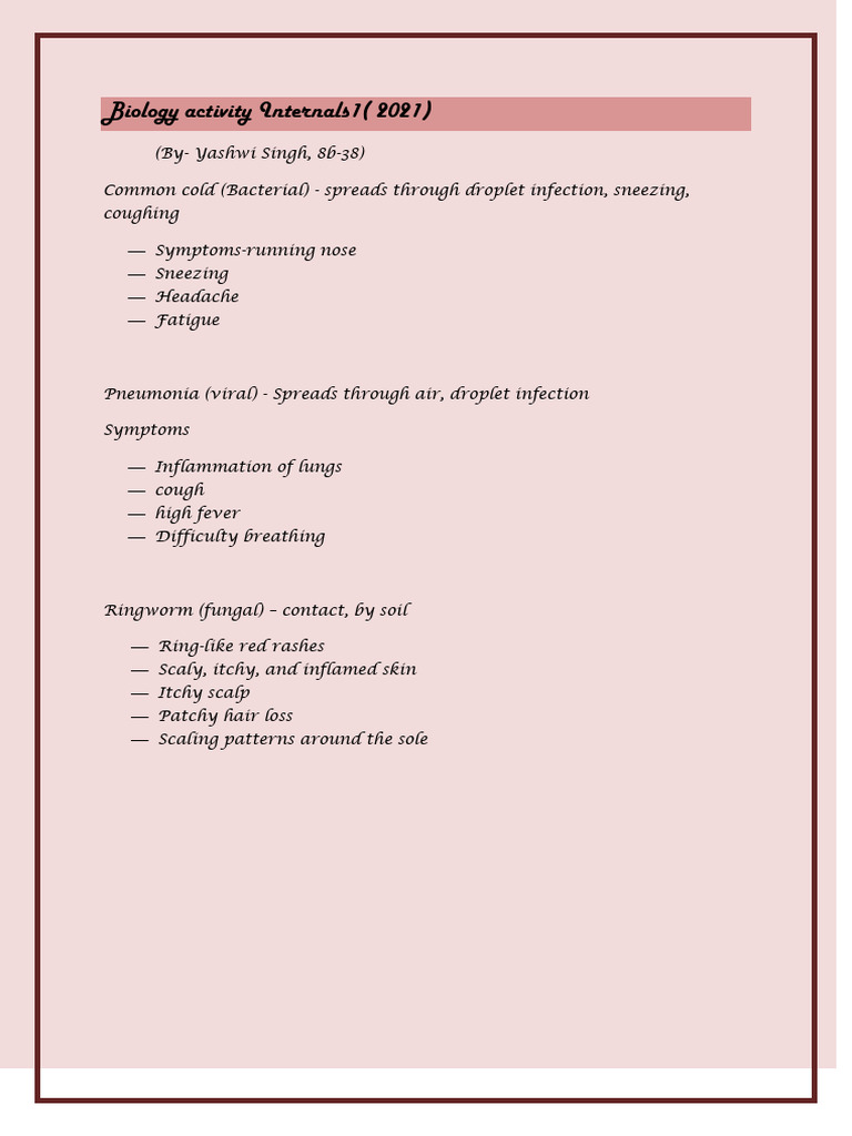 Biology Activity Internals1 2021 | PDF