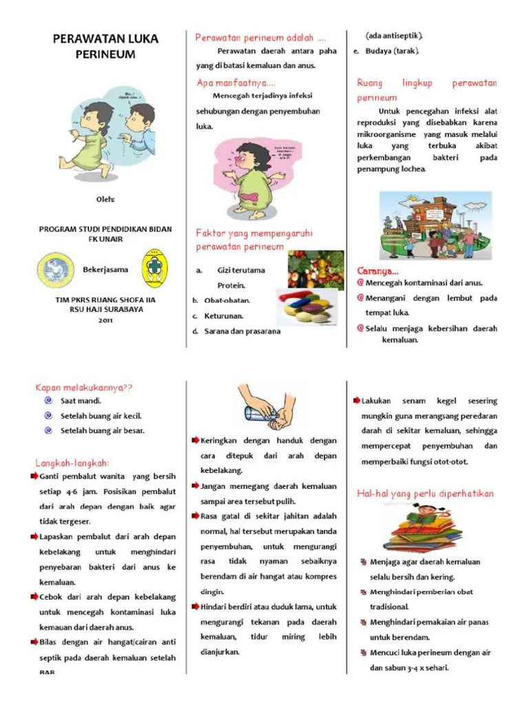 Leflet P - Luka - Post - Partum - Normal | PDF
