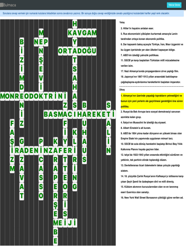 Bulmaca Önizle 2 | PDF