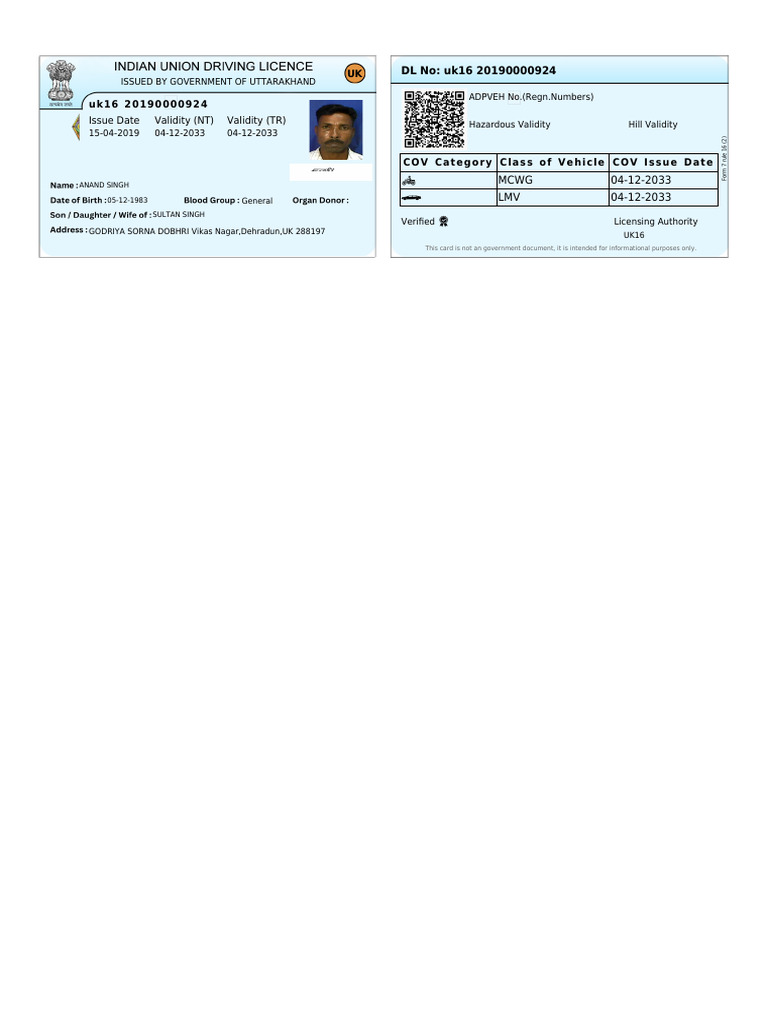 Issue Date Validity (NT) Validity (TR) : UK Uk16 20190000924 | PDF