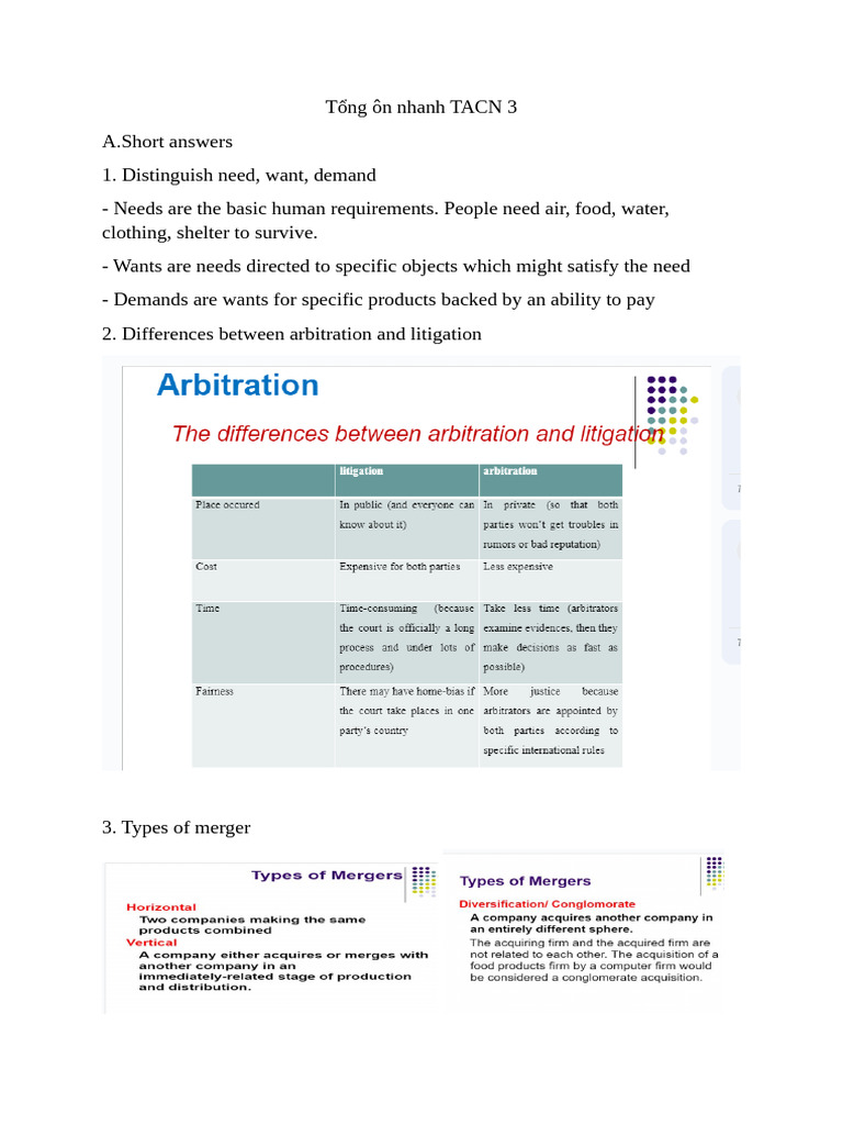 T NG Ôn Nhanh TACN 3 | PDF | Mergers And Acquisitions | Transport