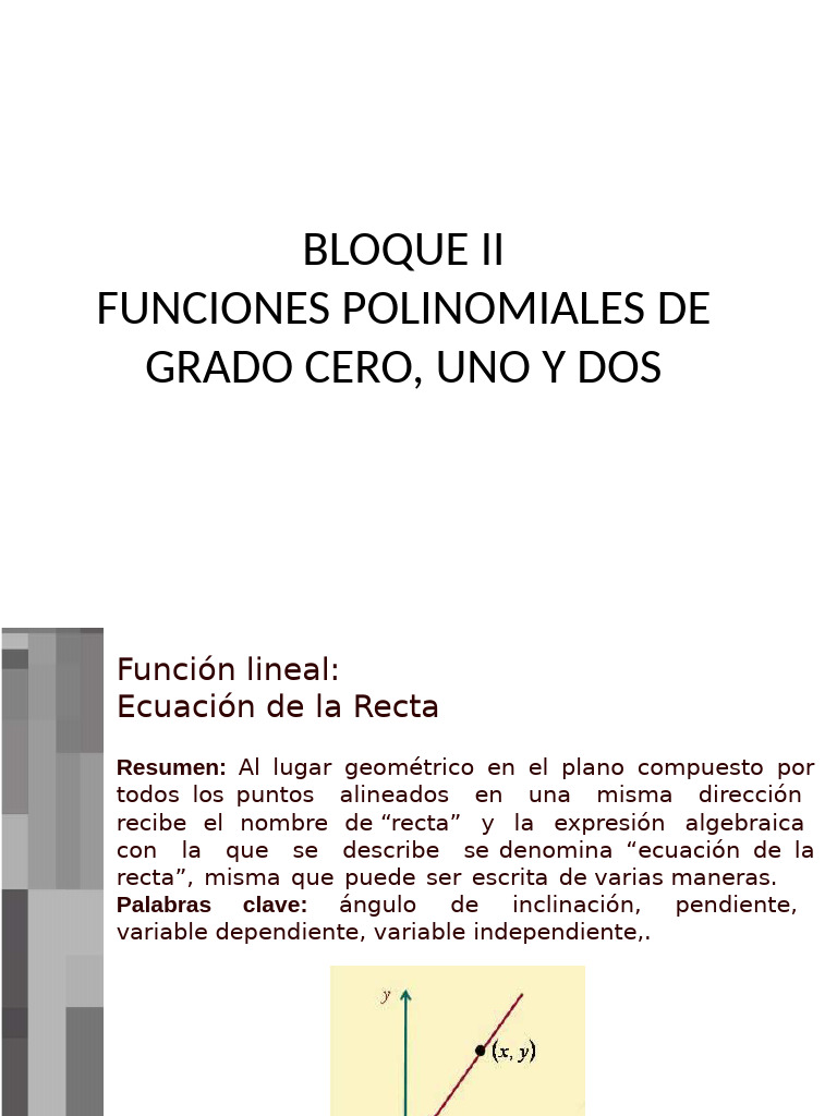 Línea Recta | PDF | Pendiente | Sistema de coordenadas Cartesianas