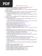 Canadian Citizenship Test Q&A Guide | PDF | Provinces And Territories ...