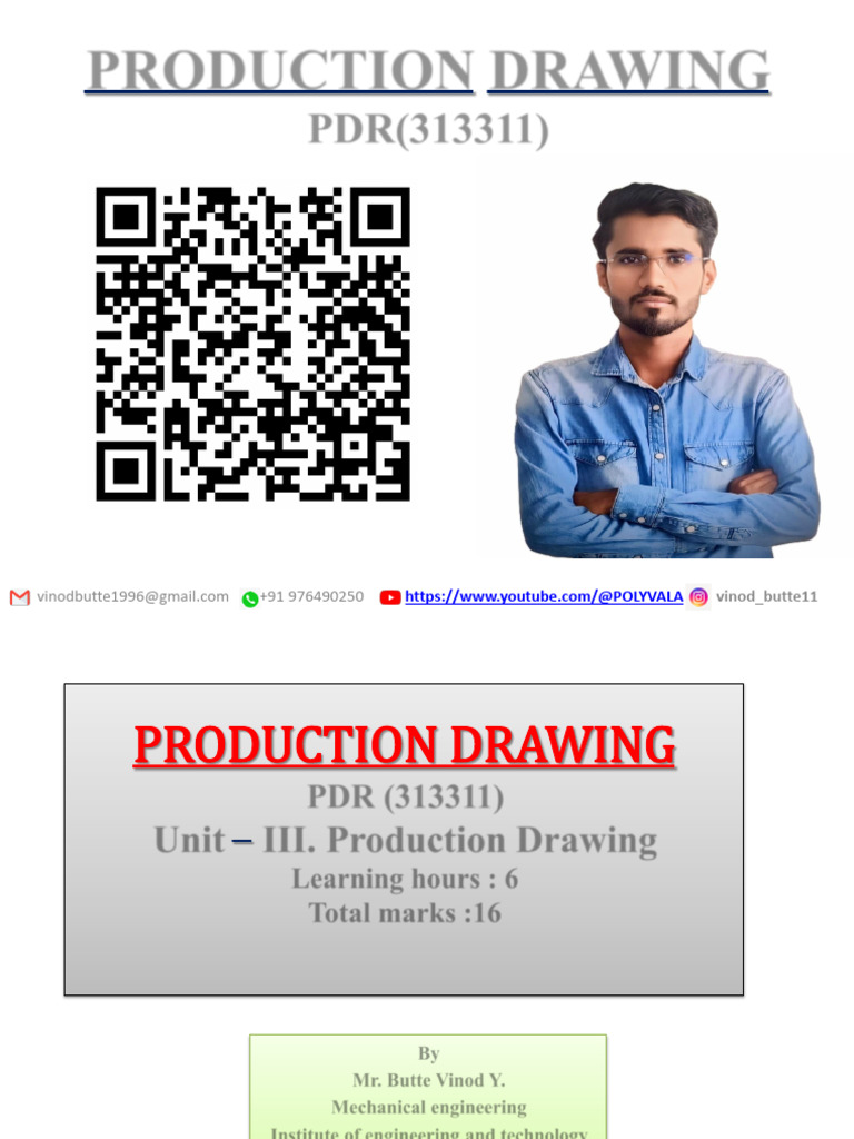 Production Drawing | PDF | Engineering Tolerance | Mechanical Engineering