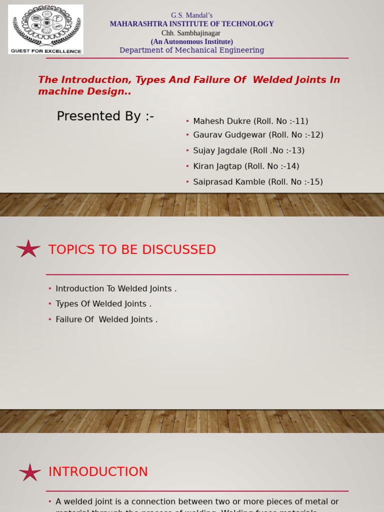 DME Presentation | PDF | Fracture | Welding