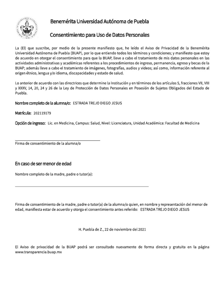 Formato de Consentimiento | PDF