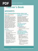 Cambridge Lower Secondary Science Book 7 - Workbook Answers | PDF