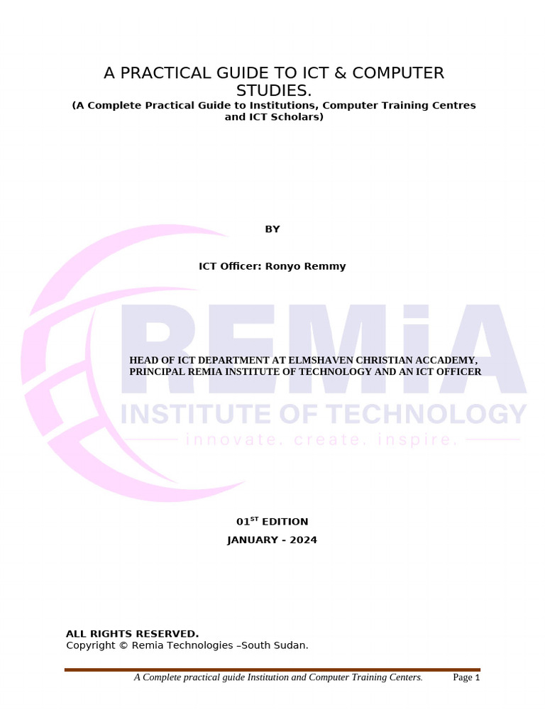 Practical ICT Guide for Students | PDF | Microsoft Word | Window ...
