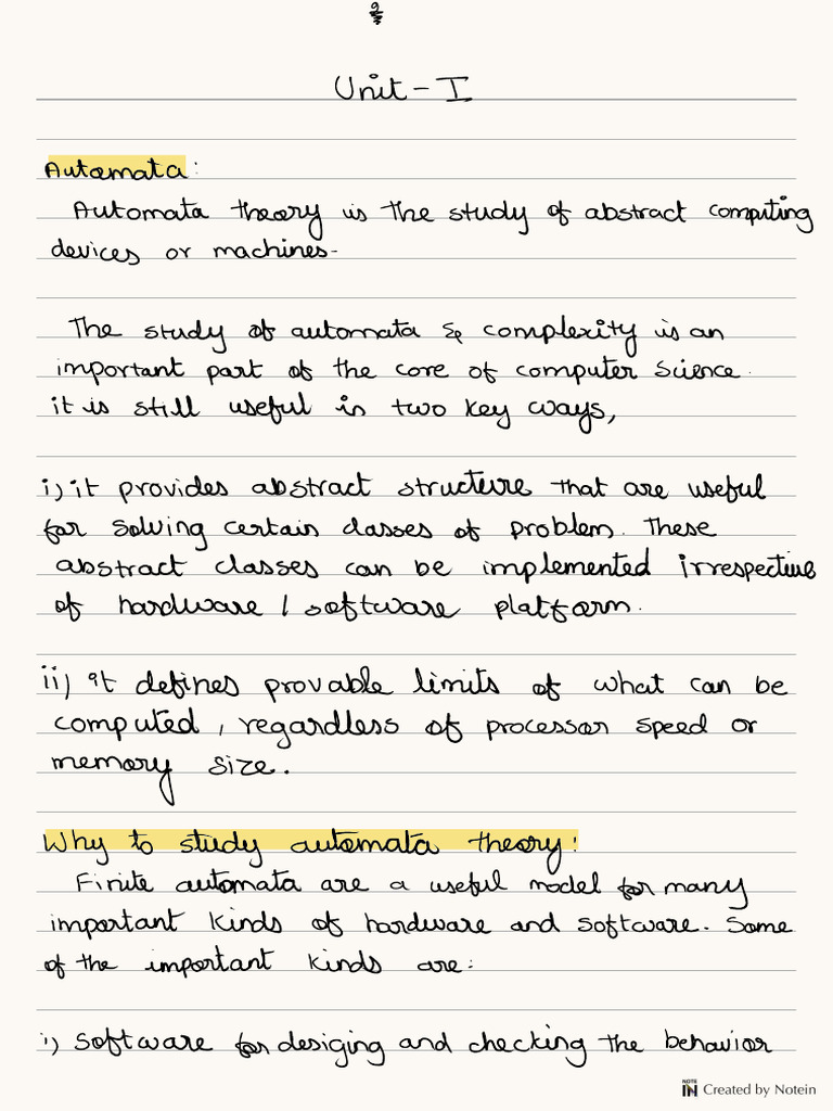 Concepts of Automata | PDF