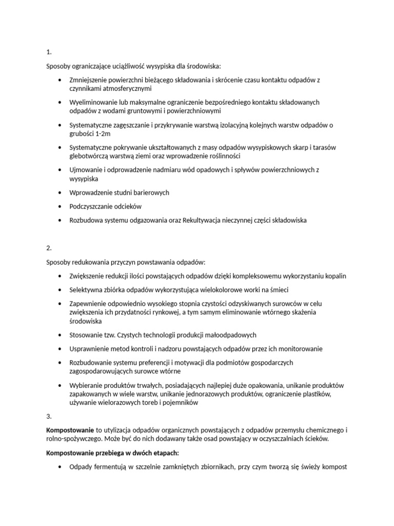 Odpady-Praca Domowa | PDF