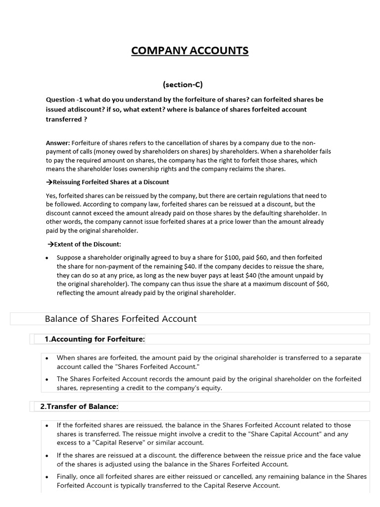 Company Account | PDF | Dividend | Consolidation (Business)