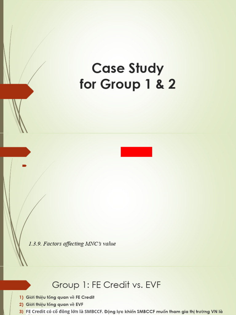 Case Study For Group 1 & 2 | PDF