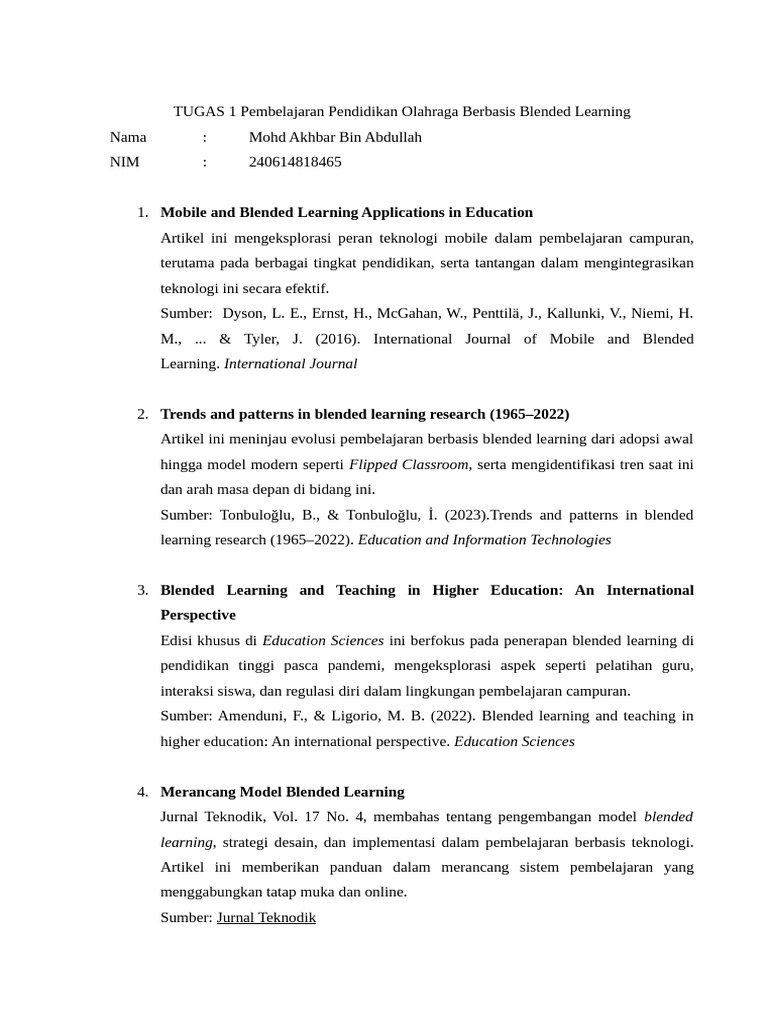 Blended Learning | PDF