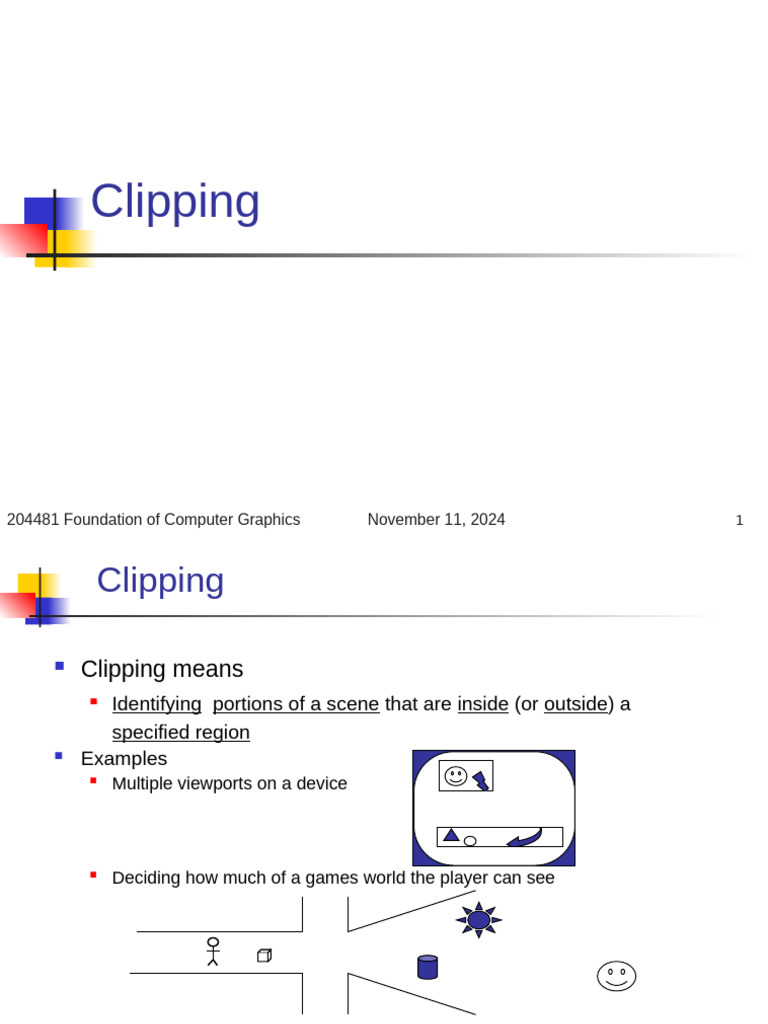 Clipping | PDF | Computer Graphics | Computer Science