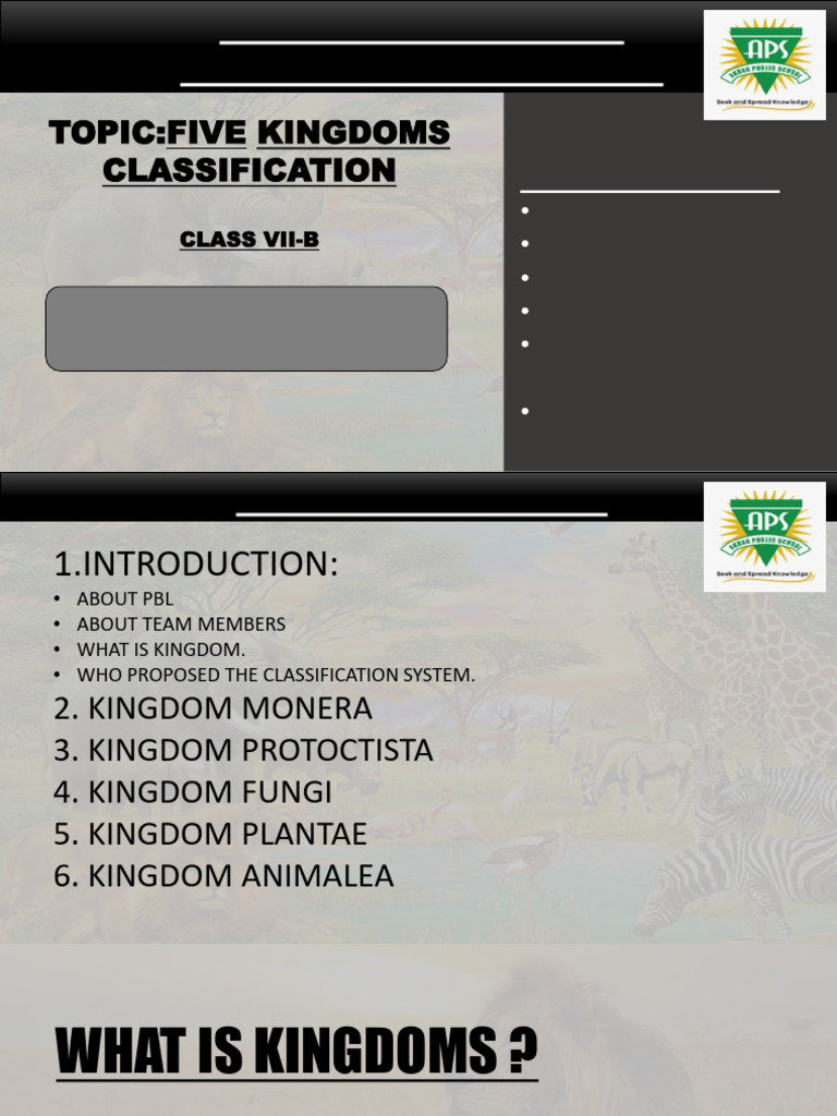 Five Kingdoms Classification Overview | PDF | Cell (Biology) | Eukaryotes