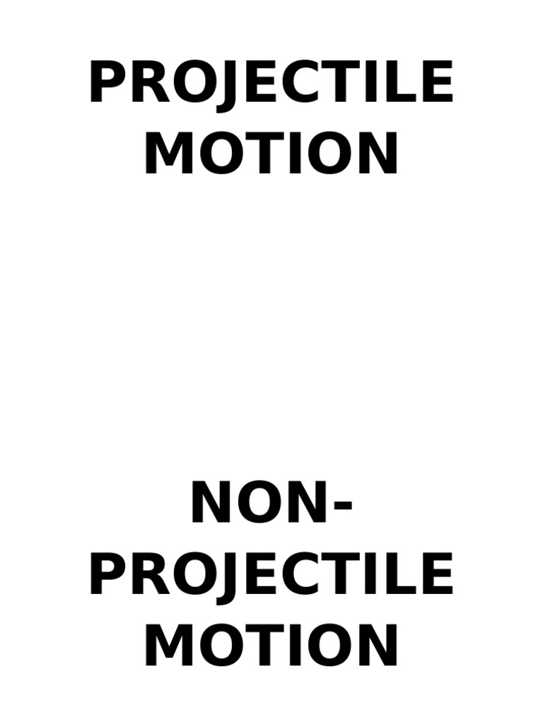Projectile Motion | PDF