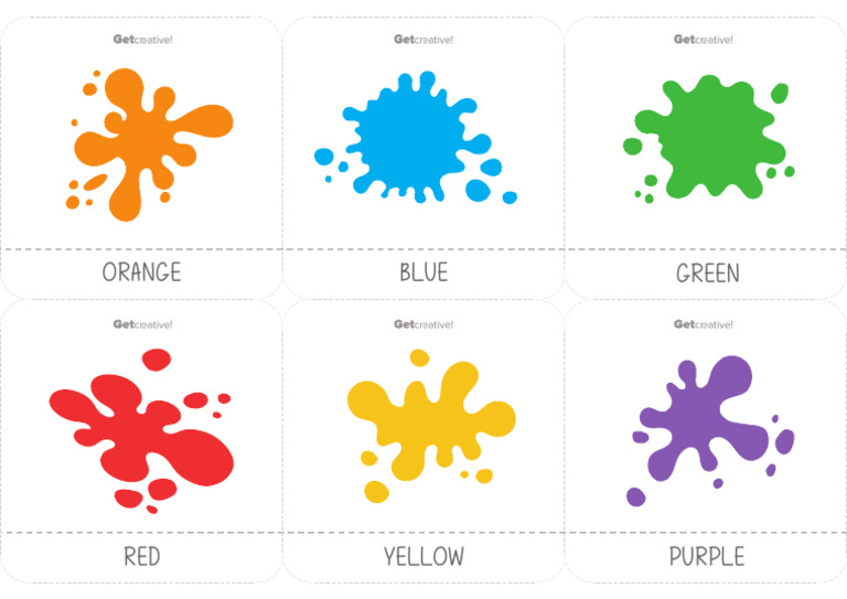 Kolory Flashcards | PDF