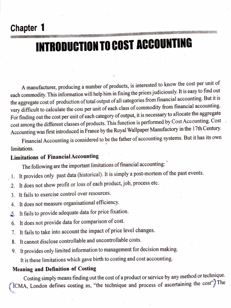 Module 1 cost accounting | PDF | Expense | Cost Accounting