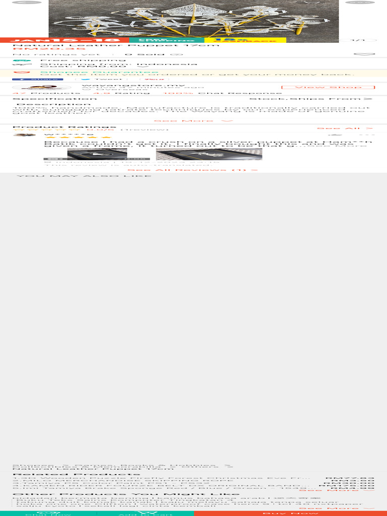 Natural Leather Puppet 17cm Shopee Malaysia | PDF