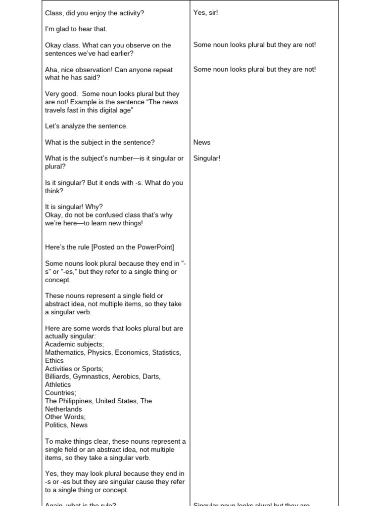 LESSON PLAN ANALYSIS GRAMMAR Final Na-1 | PDF