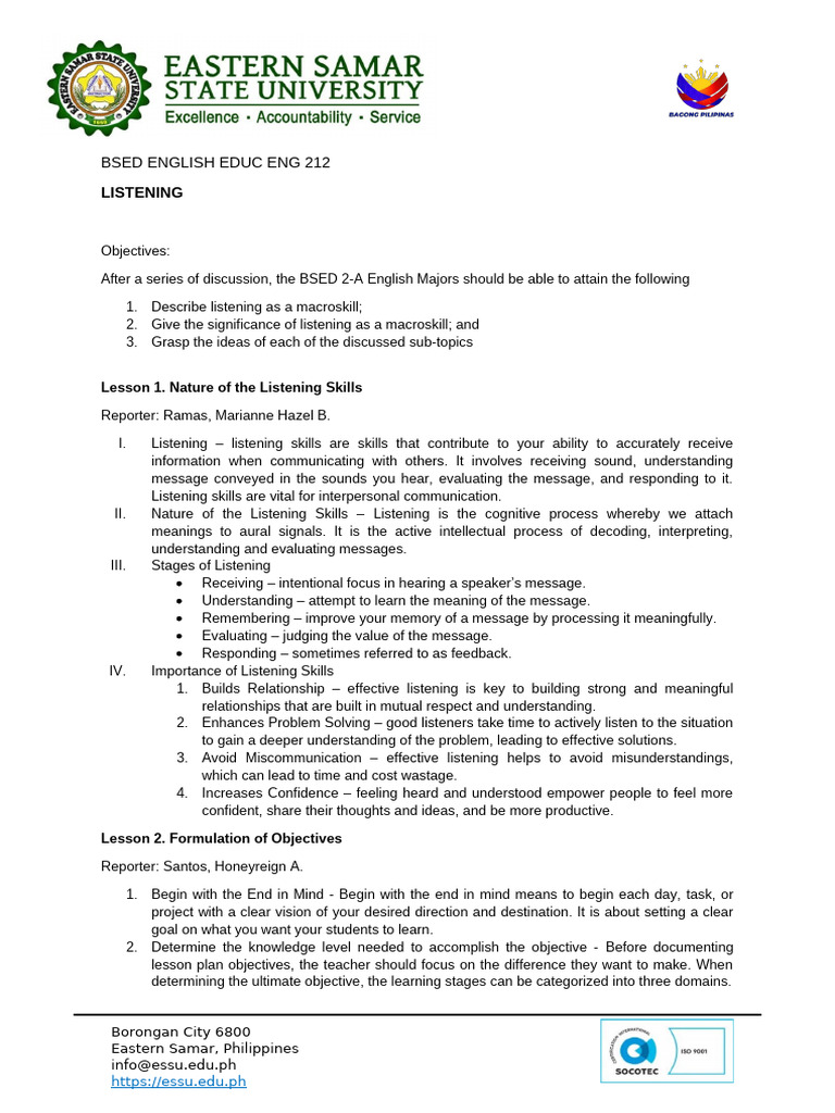 Handout Ver 12345 Pdf Reading Comprehension Learning