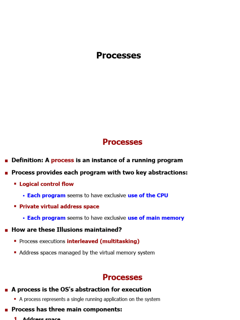 Processs Consept All in One | PDF | Process (Computing) | Scheduling (Computing)