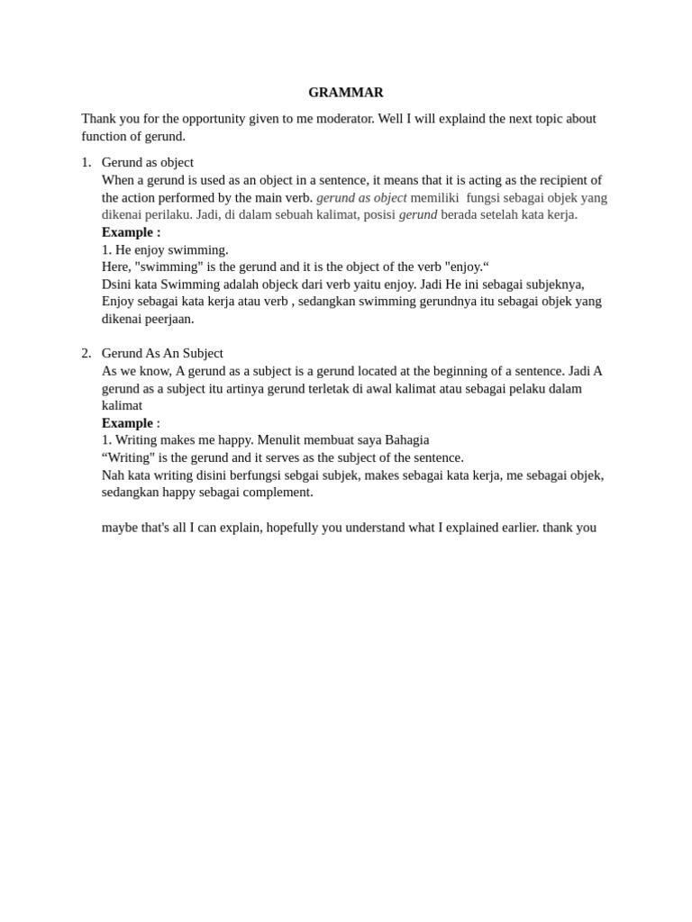 Grammar Dhea | PDF | Language Arts & Discipline