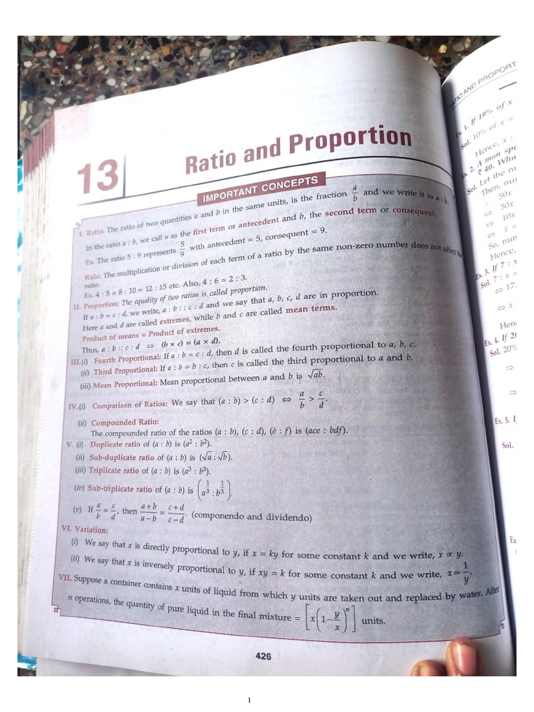 Ratio and Proportion | PDF