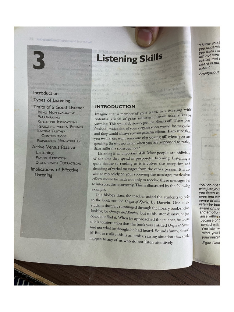 Listening Skills | PDF