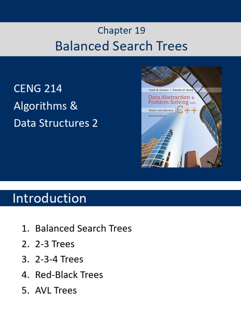 Chapter19 BalancedSearchTrees | PDF | Algorithms And Data Structures