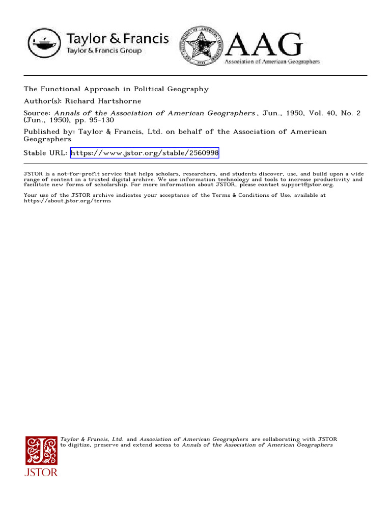 Hartshorne FA | PDF | Geography | Knowledge