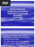 Credit Policy Manual | PDF | Credit | Finance & Money Management