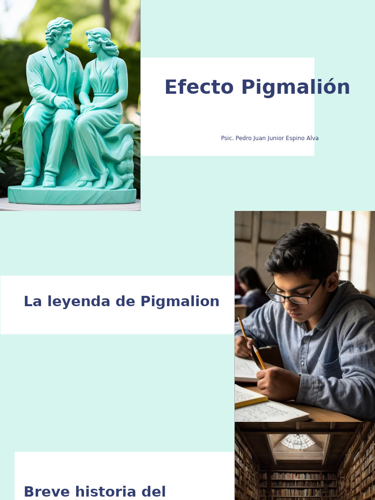 Efecto Pigmalion | PDF | Ciencias del comportamiento | Conceptos psicologicos