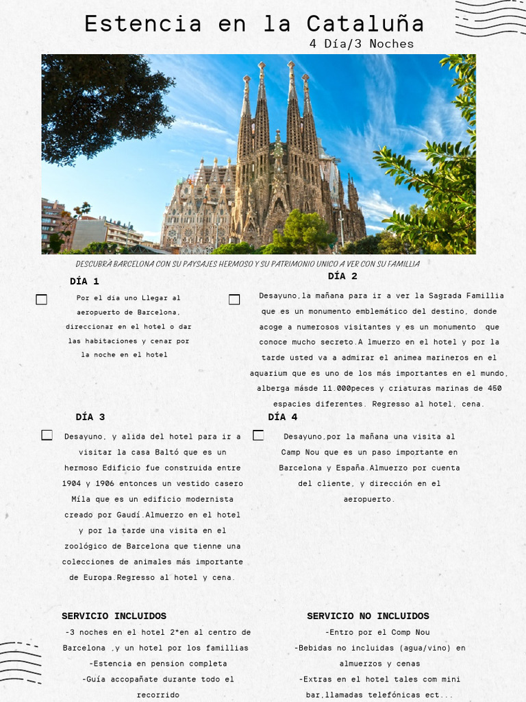 Programa Barcelona | PDF | Viajes y turismo