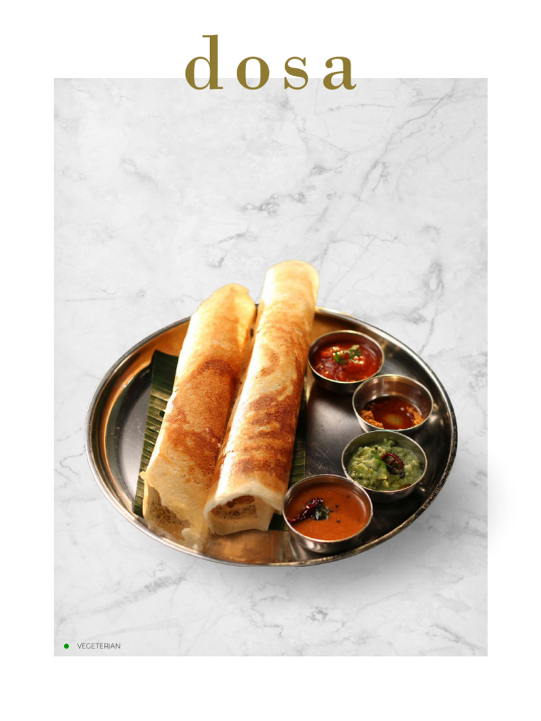 Vegetarian Dosa Recipe Guide | PDF