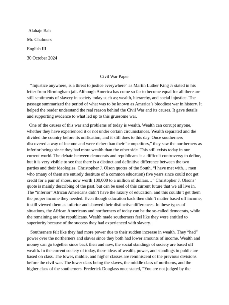 Essay English III | PDF