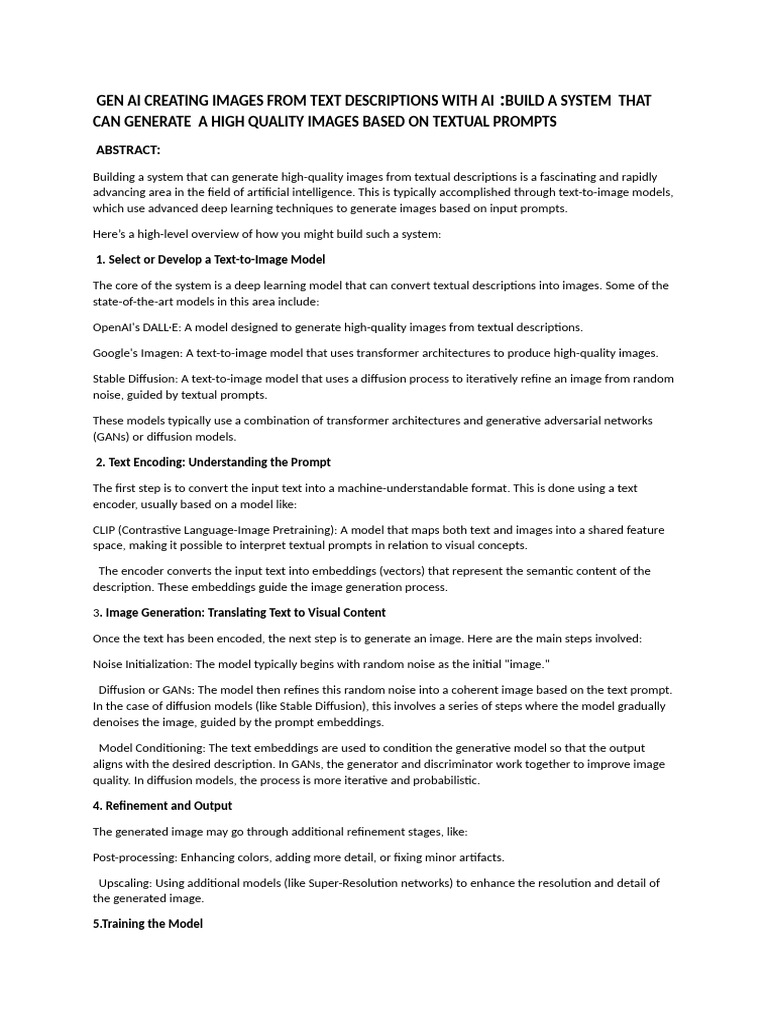 Building A System That Can Generate High | PDF | Computer Science ...